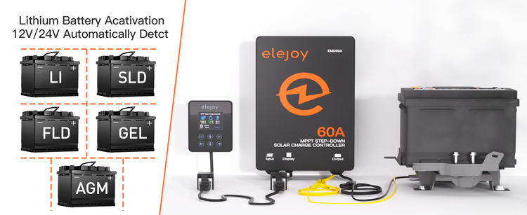 2700W MPPT Solar Charge Controller 60A 10V-60V Battery System Auto,Max ...