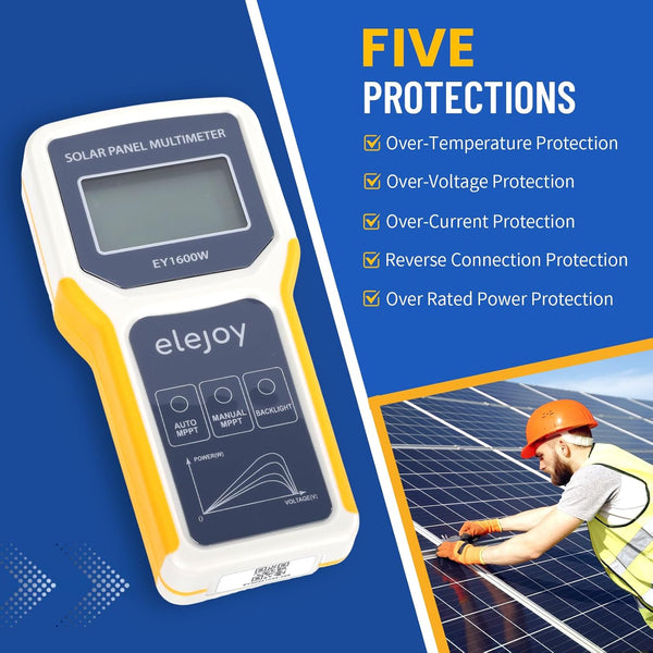 Solar Panel Tester - Measure MPPT Power Output Rating, Open Circuit Vo ...